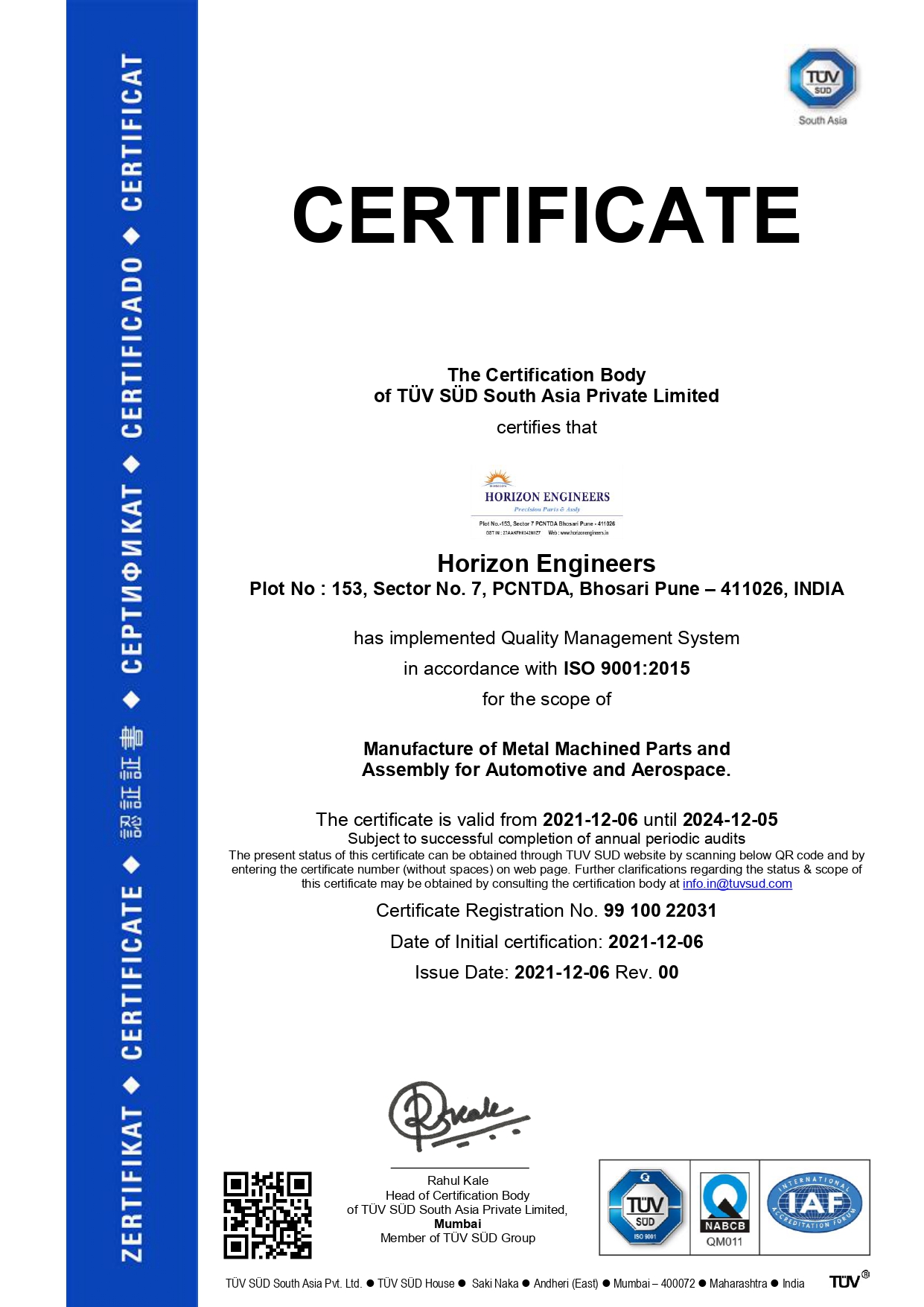 Company History – Horizon Engineers